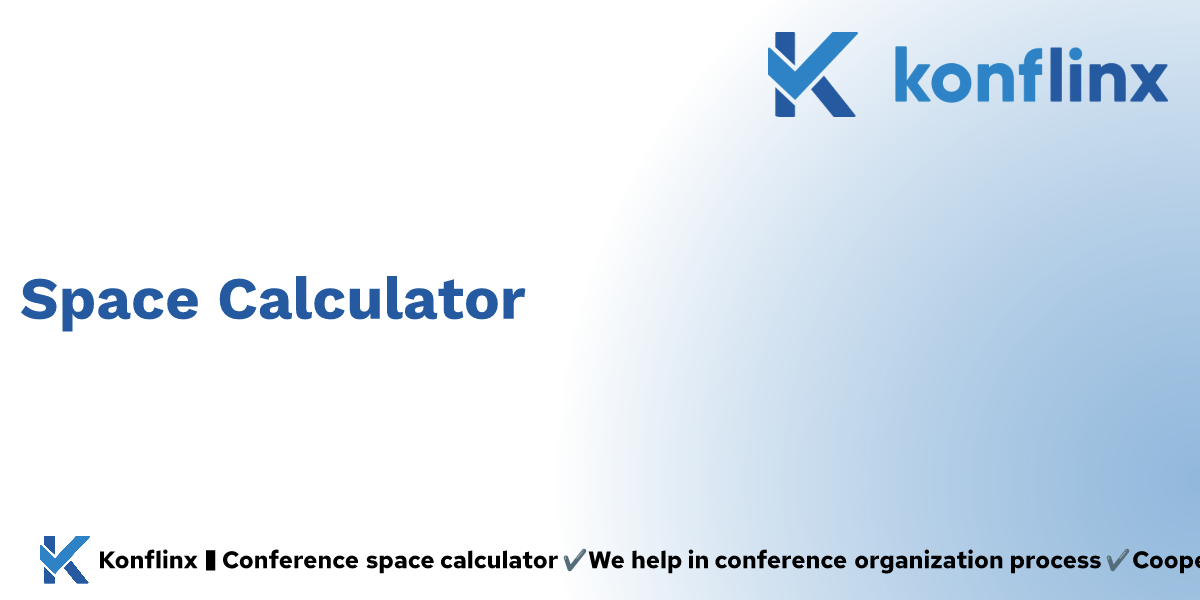 Conference space calculator - Konflinx | Konflinx